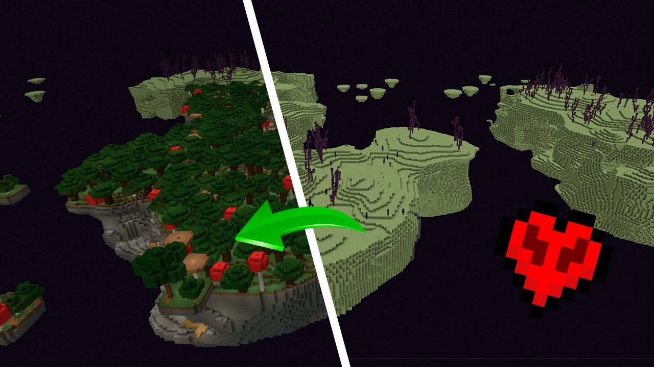 Construí un BOSQUE OSCURO en la dimensión del END en MINECRAFT HARDCORE ...