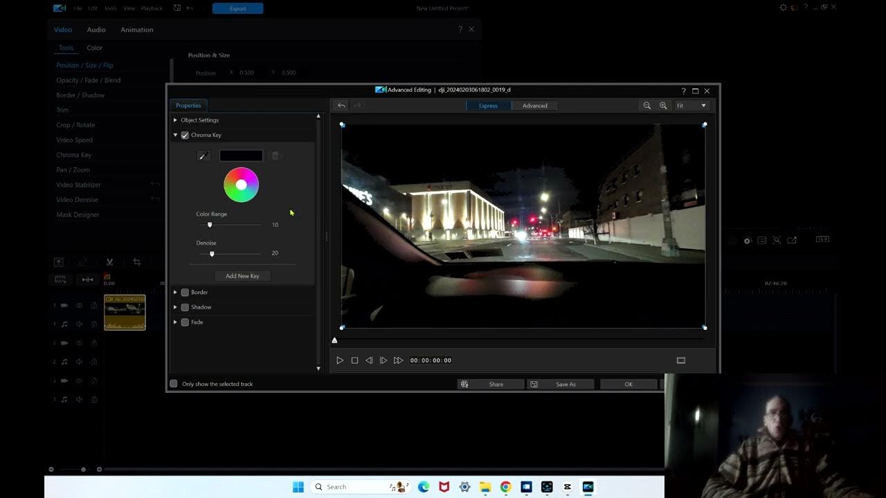Powerdirector 2024 Background Removal is just Chroma key, nothing more ...