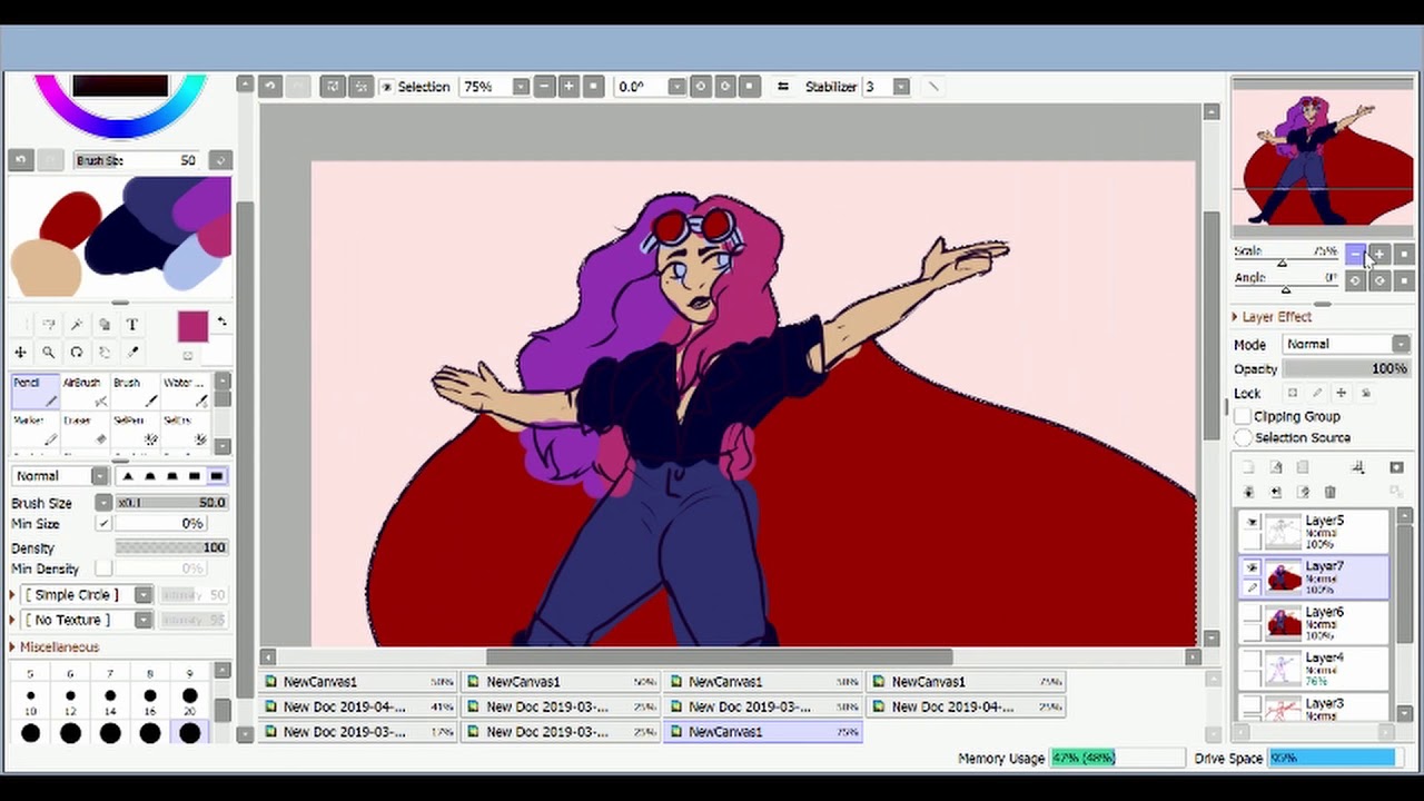 Line of Action Practice Speedpaint - YouTube