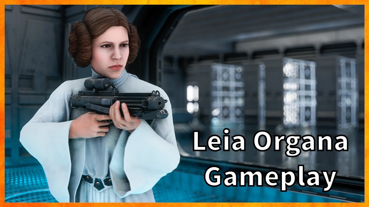 Leia Organa Rework Gameplay Star Wars Battlefront 2 - YouTube