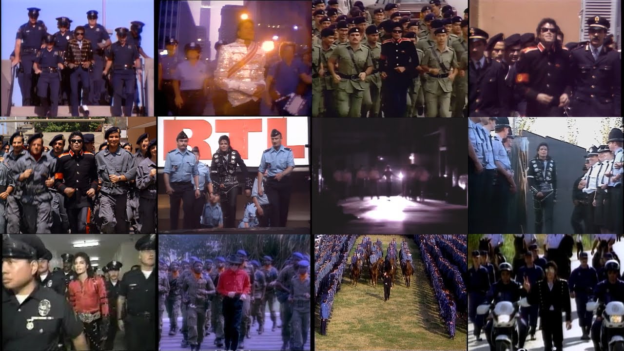 ALL Footage of Michael Jackson Running with Police and Army (UPDATE 2 ...
