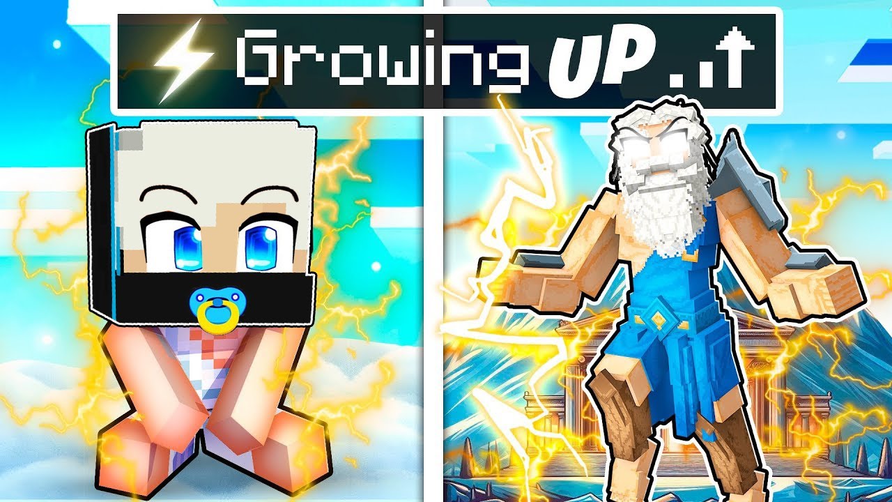Growing up as ZEUS in Minecraft! - YouTube