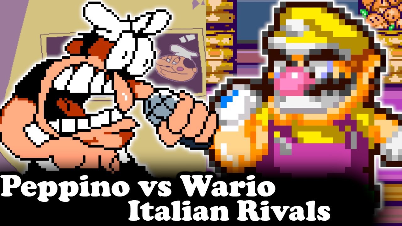 FNF | Unlikely Rivals - But Peppino vs Wario Playable - Vs Svloo guy ...