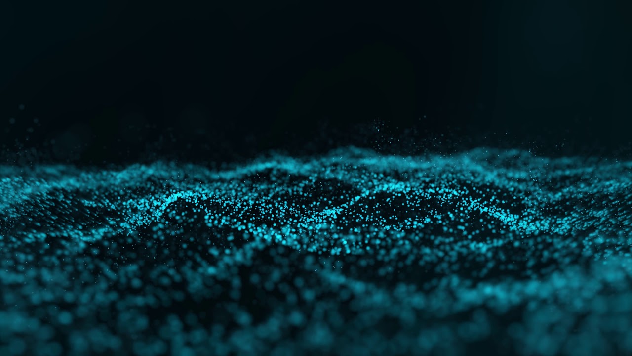 Green Wave Overlay Background Particle AE - YouTube