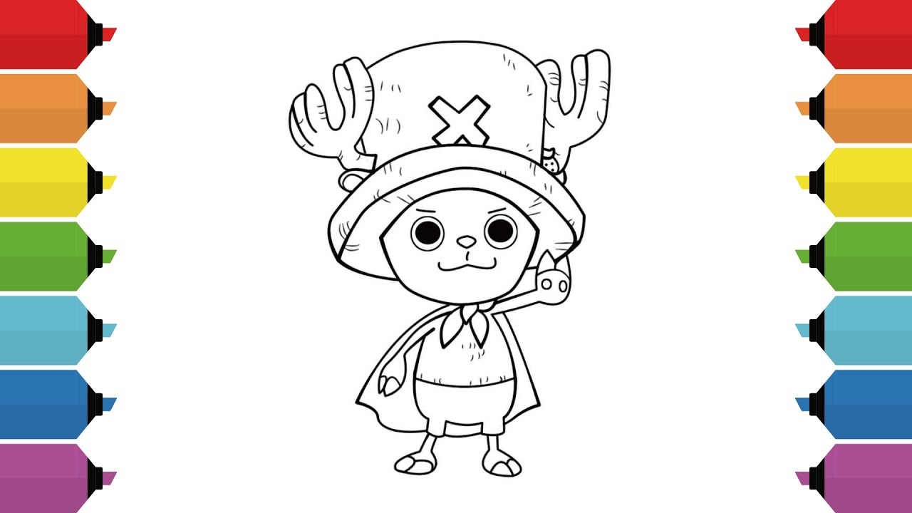 Tony Tony Chopper One Piece Coloring Page - YouTube