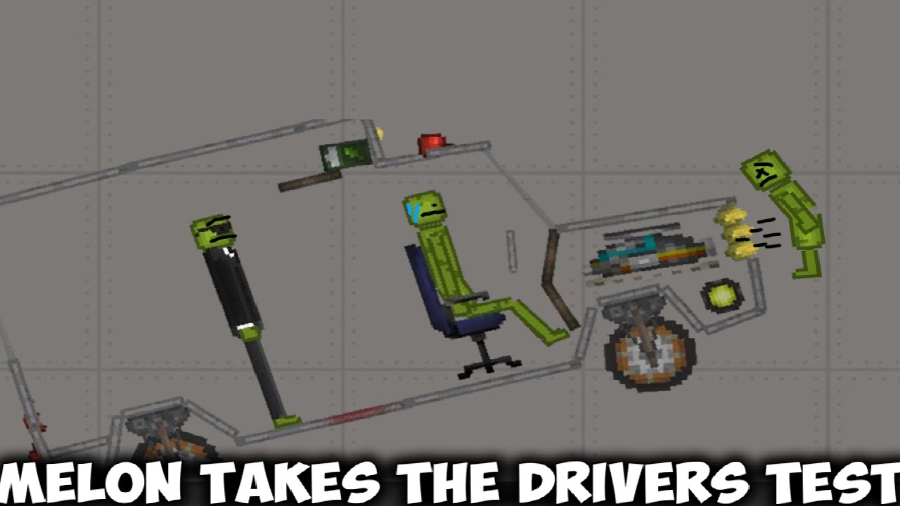 Melon takes the drivers test! - YouTube