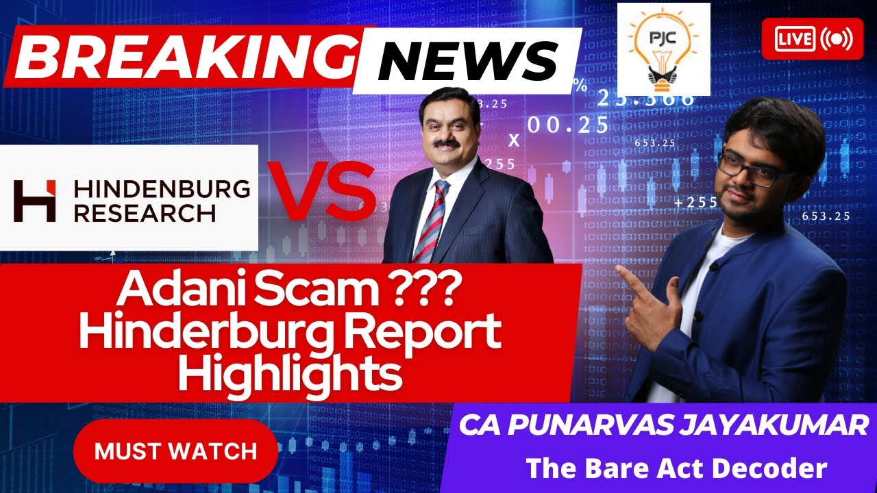Adani Scam? Hindenburg Vs Adani | Stock Market Analysis - YouTube
