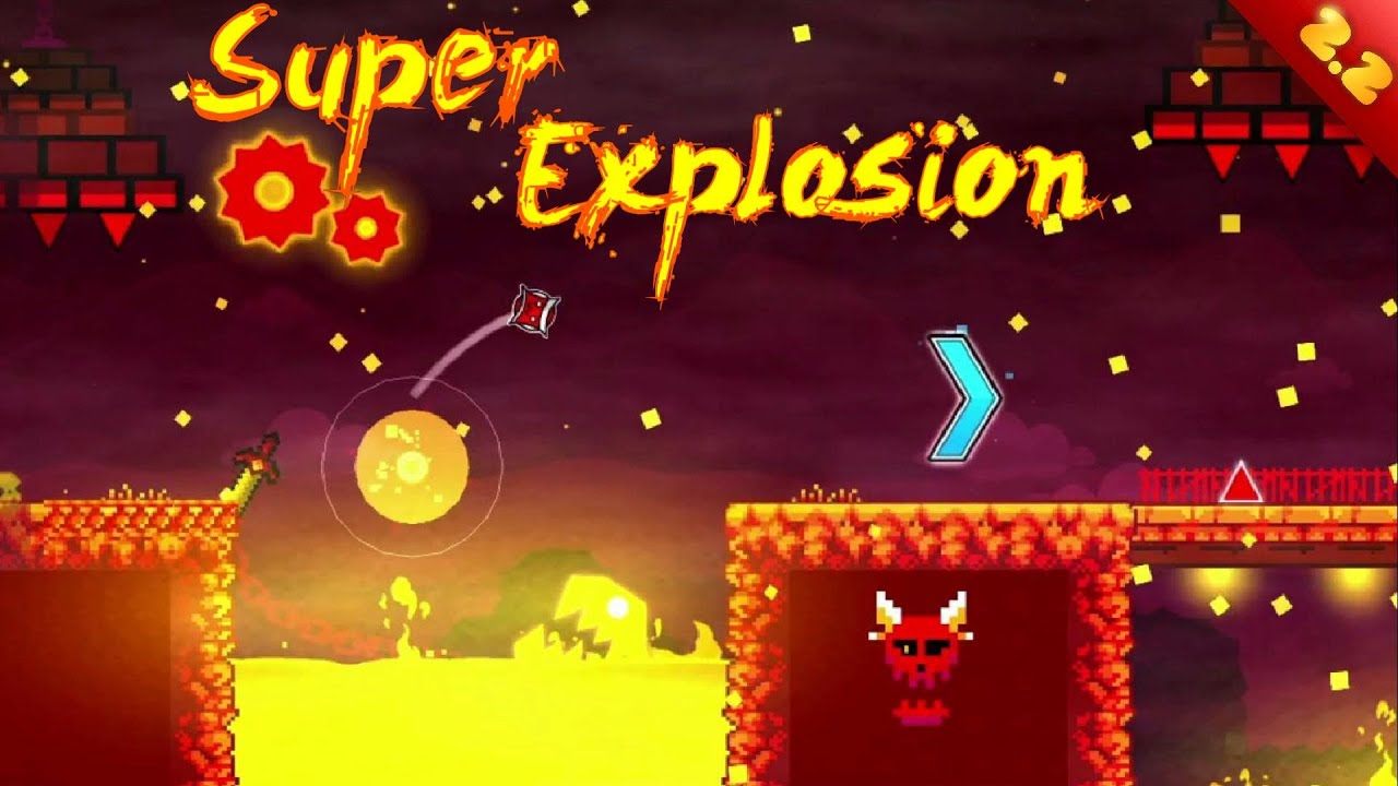 "Super Explosion" by MasterTheCube5 | Geometry Dash 2.2 - YouTube