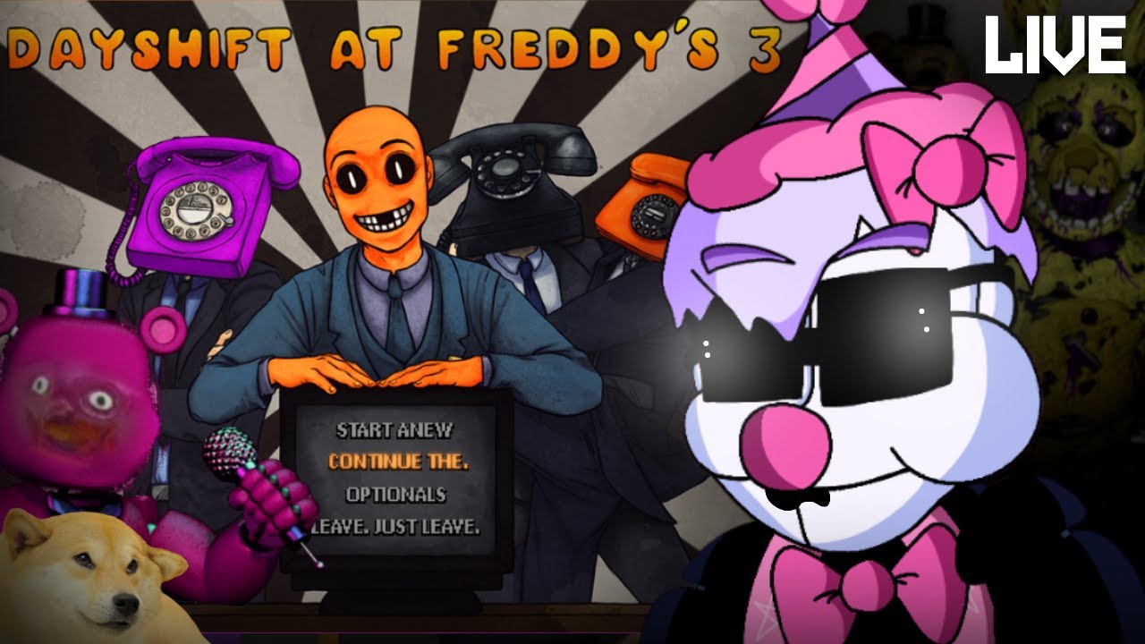 MY FAVORITE FNAF FANGAME! | Dayshift at Freddy's 3 | (LIVE) - YouTube