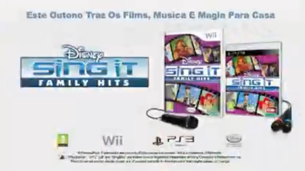 Disney Sing It! Family Hits - Portuguese Game Trailer - YouTube