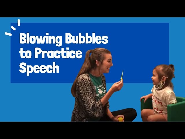 How Does Blowing Bubbles Help With Speech