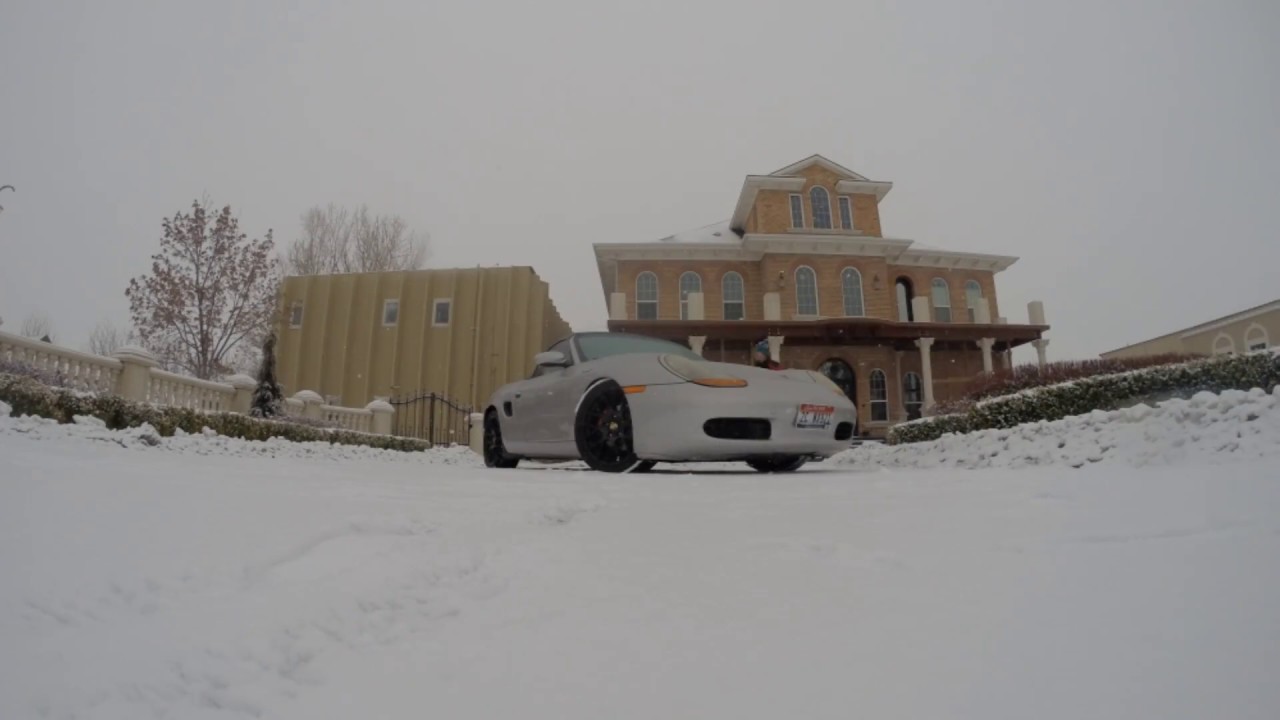 Porsche Boxster in Snow - YouTube