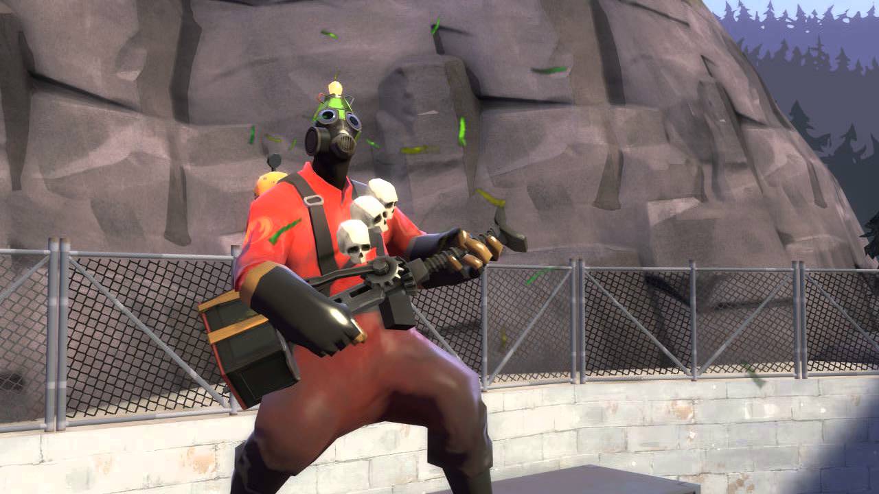 TF2 Unusual - Green Confetti Electric Escorter - YouTube