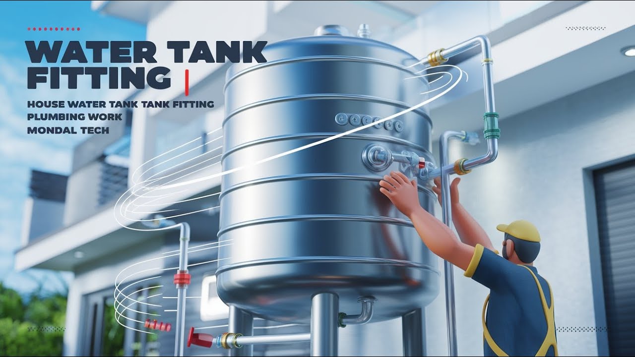 Water Tank Fitting || House Water Tank Fitting || Plumbing Work ...