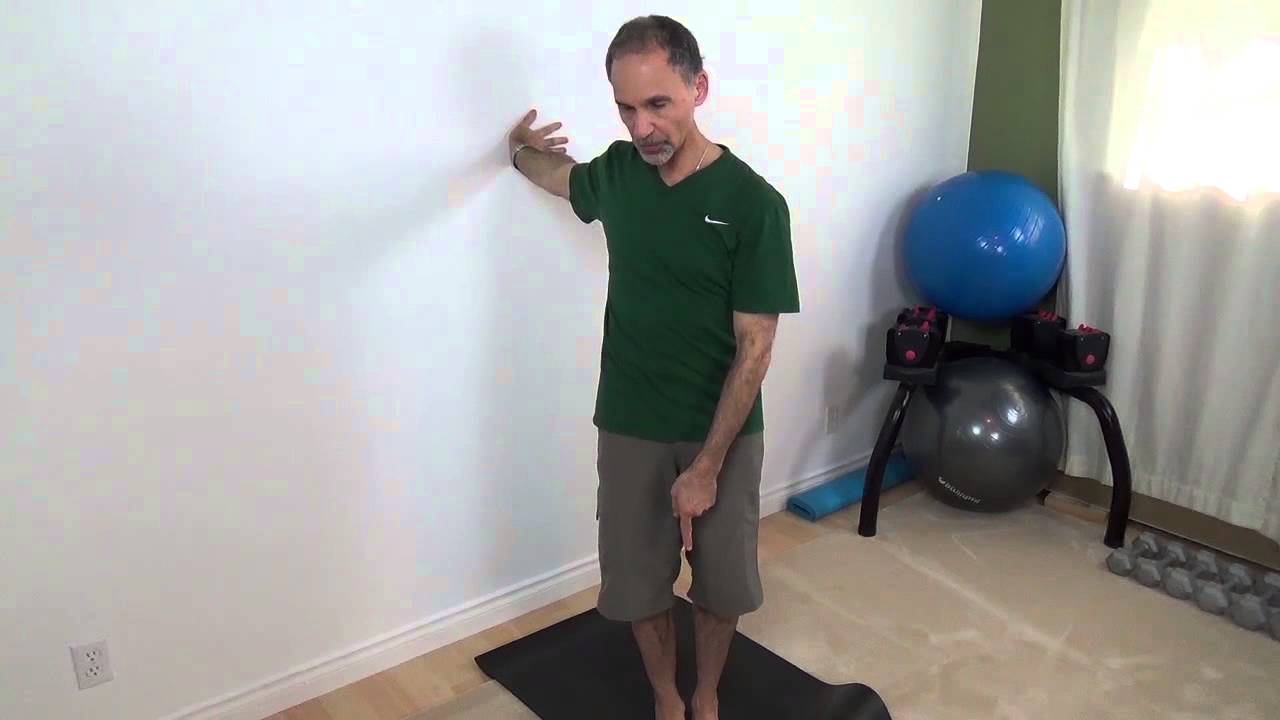 Wall Assisted Chest Stretch - YouTube