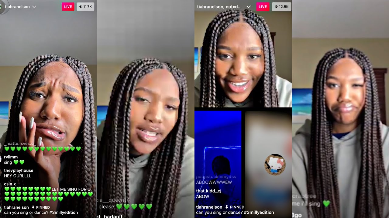 TIAHRA NELSON - 3 MILLY LIVE!! (1/6/22) - YouTube