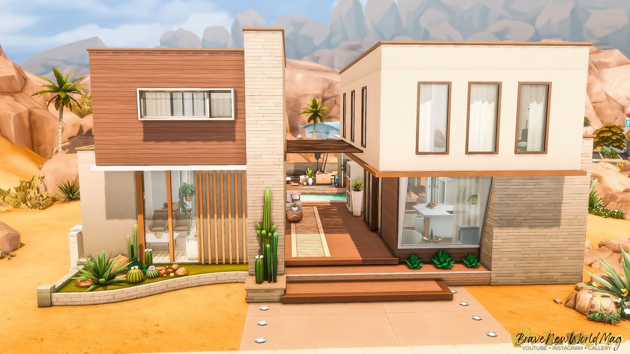 Desert Rental || The Sims 4 Speed Build - YouTube