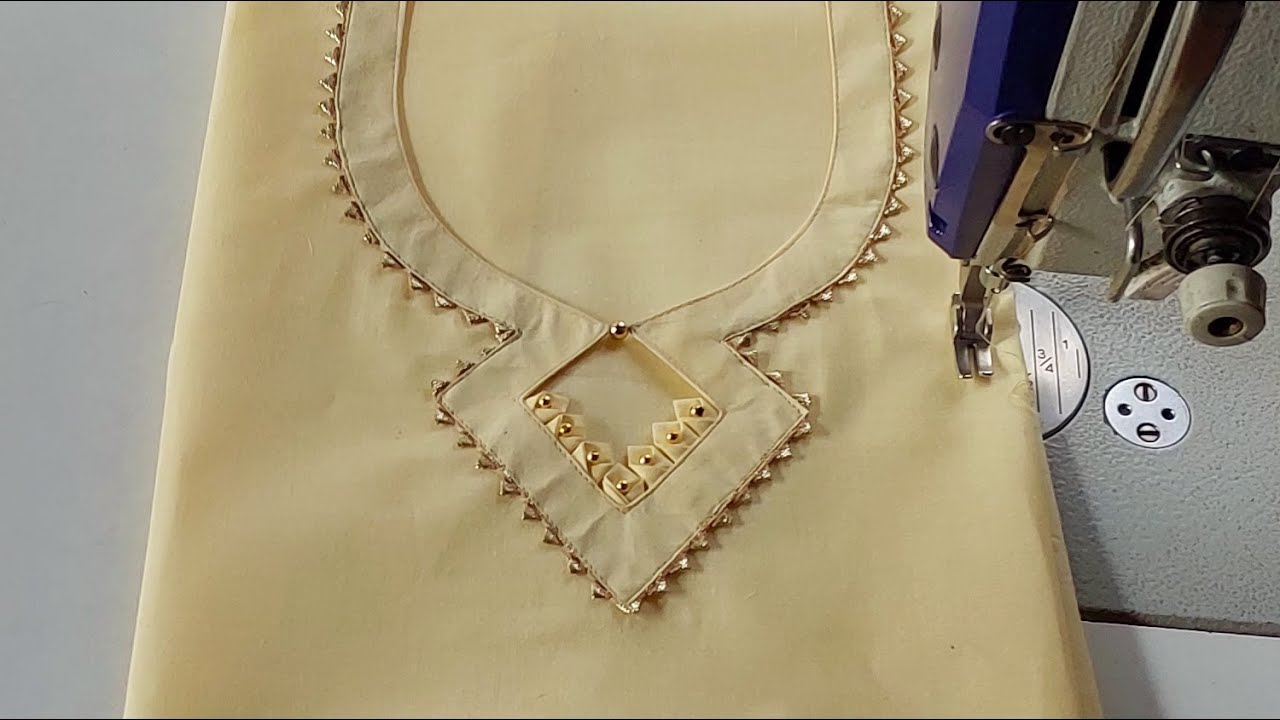 Simple design gala stitching | ladies suit neck design | kurti ka gala ...