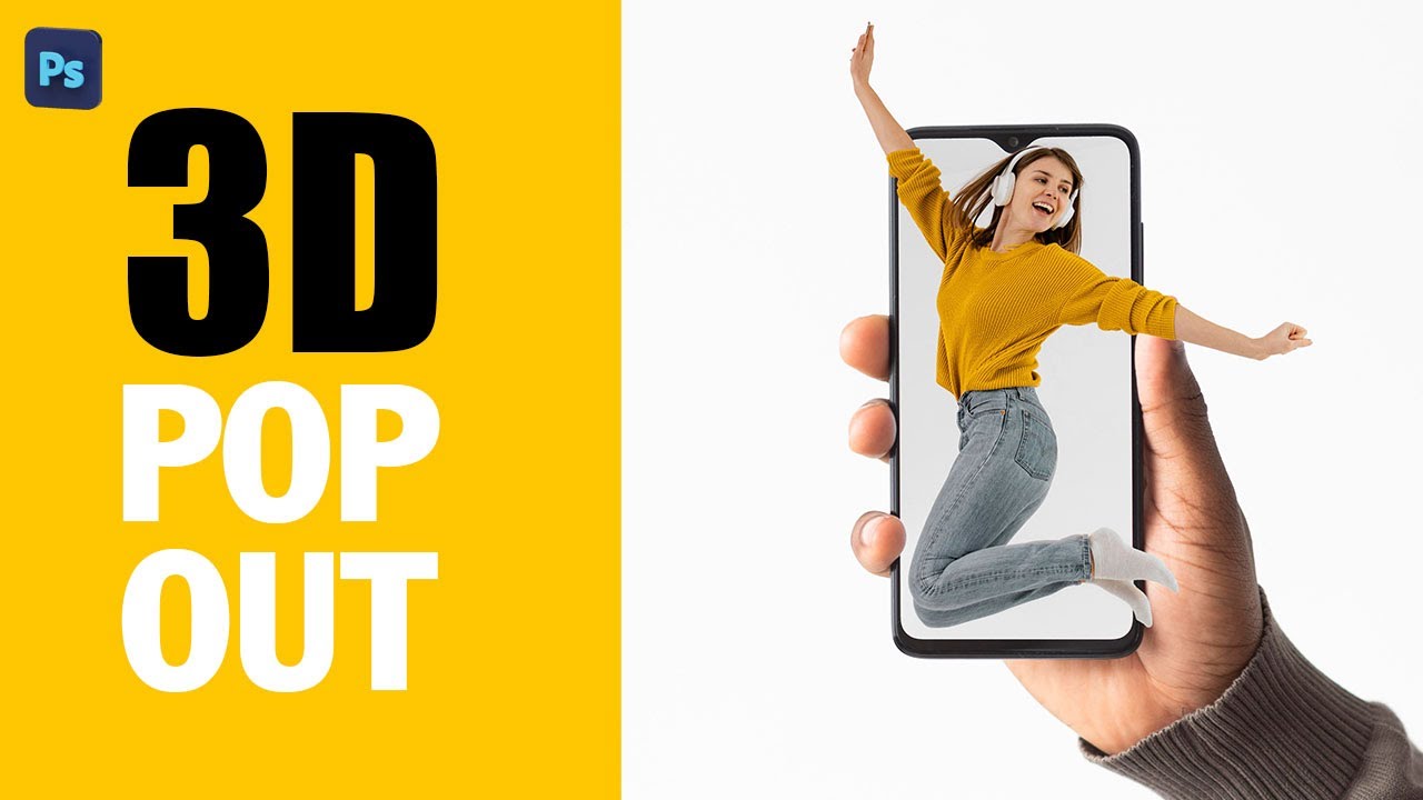 3D POP OUT Effect in Photoshop in 1 MINUTE - YouTube