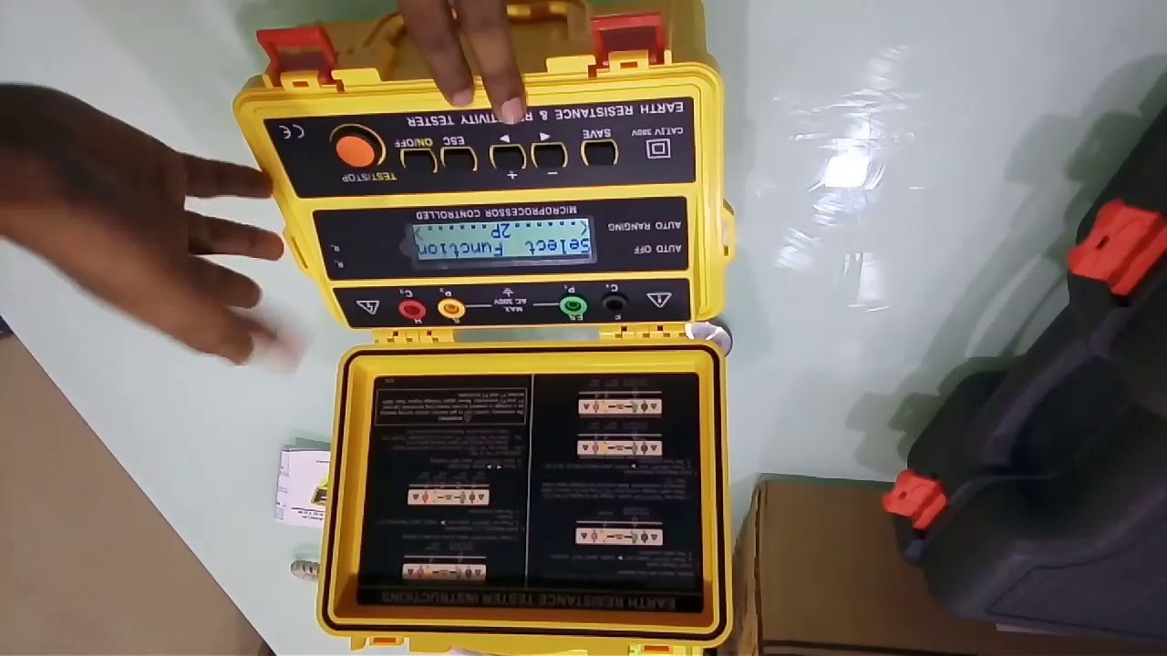 Digital Earth Resistance & Soil Resistivity Tester KM 4235 ER - YouTube