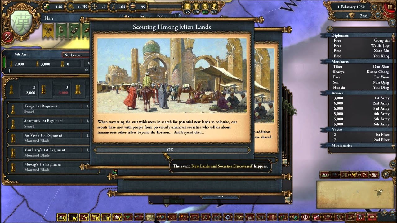 Lets Play EU4 Mod Aurora Universalis - Han Dynasty China Part 1 - YouTube