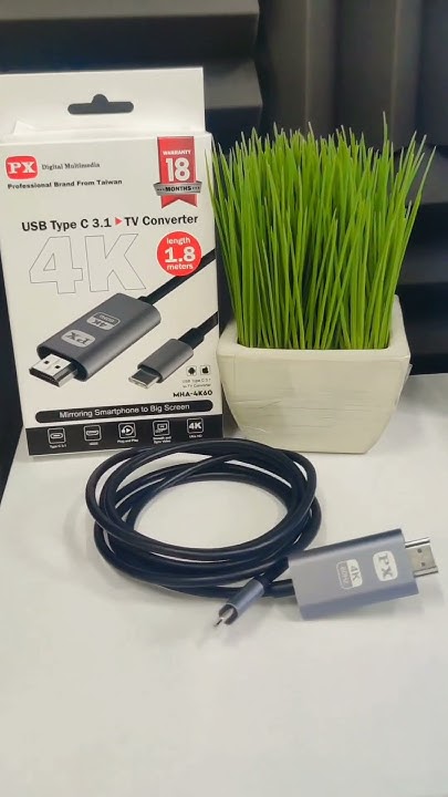 Cara Baru Mirroring dari HP ke TV dengan Kabel MHL PX MHA-4K60! 🤩 #mhl - YouTube