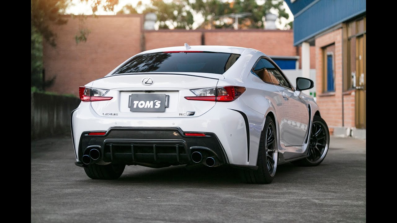 Toms Racing Full Titanium Exhaust on Lexus RCF **Static Revs** - YouTube
