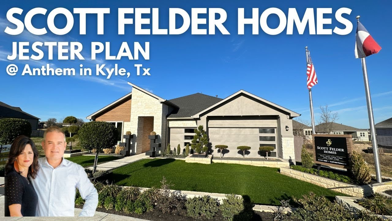 Scott Felder Homes | Jester Plan @ Anthem in Kyle Texas. - YouTube