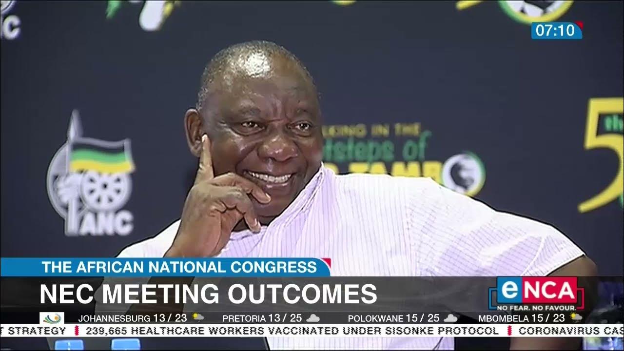 Pule Mabe speaks on ANC NEC meeting outcomes - YouTube