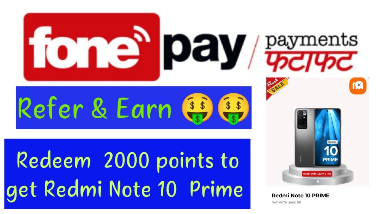 Fonepay Offer Nepal | Earn 2000 points easily to redeem Redmi Note 10 ...
