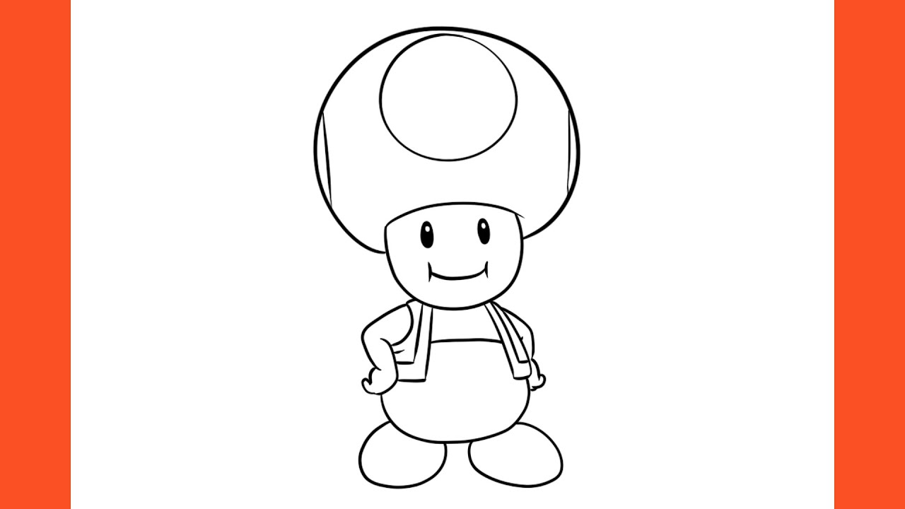 How To Draw Toad (Mario Bros) - YouTube