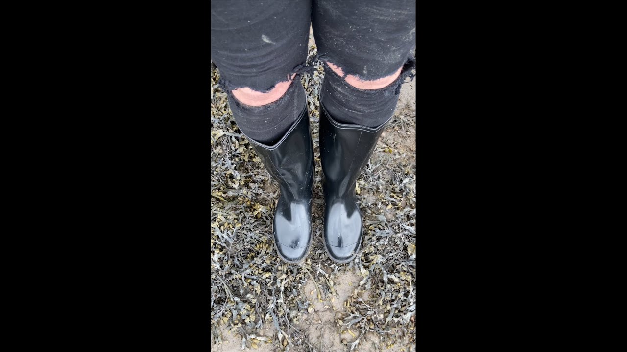 Nora rubber boots sinking and stuck in the mud, PART 1 - YouTube