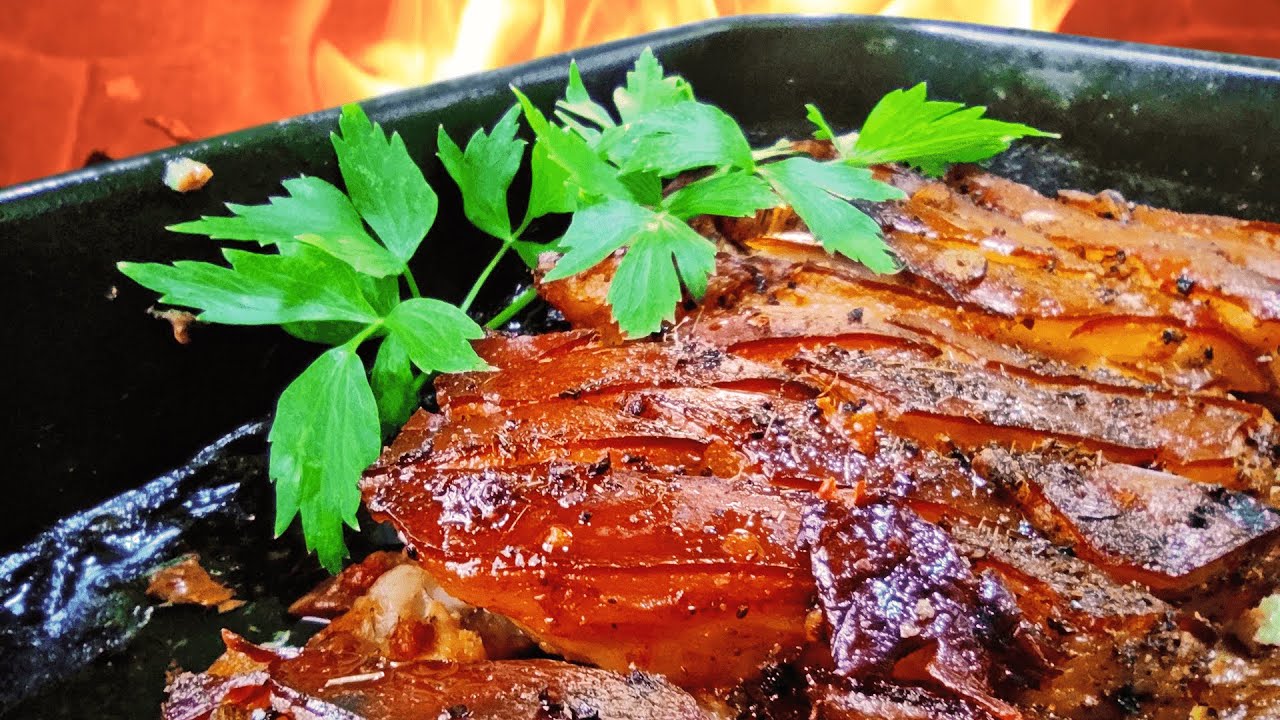 Friptură din Fleică de Porc la Cuptor cu Sos de Muștar ...