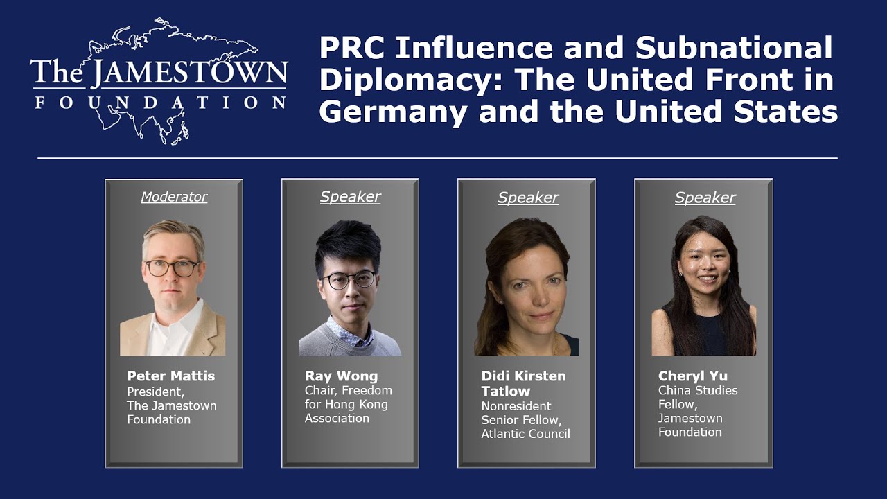 PRC Influence and Subnational Diplomacy: The United Front in Germany ...