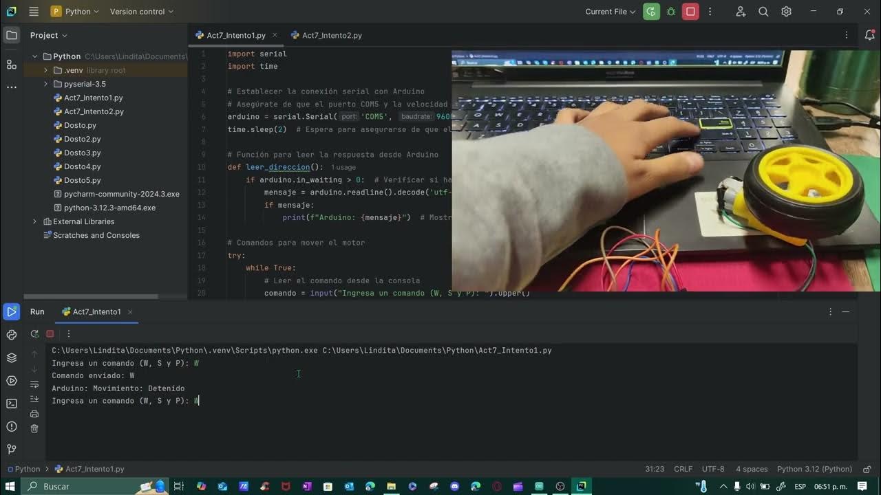 Actividad 7. Interactuar Programa de computadora con Arduino - YouTube