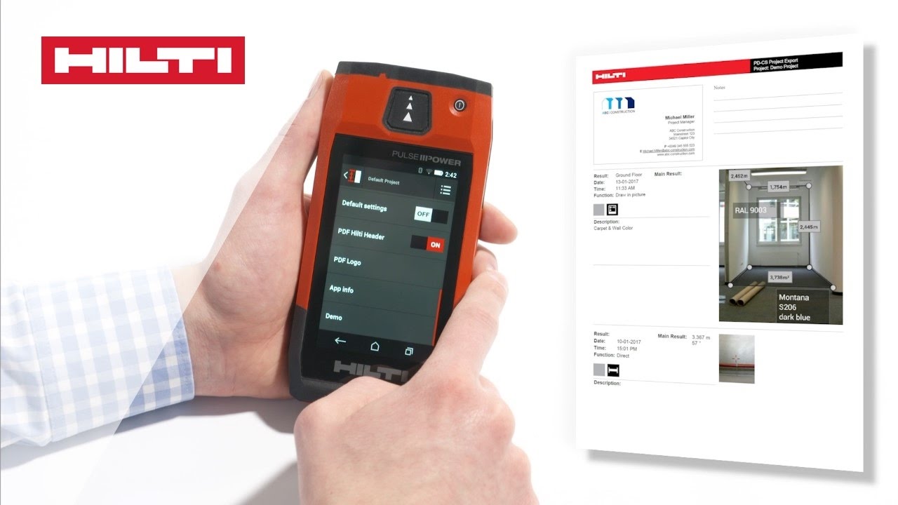 HOW TO customize your Hilti PD-C / PD-CS distance laser measurer's PDF ...