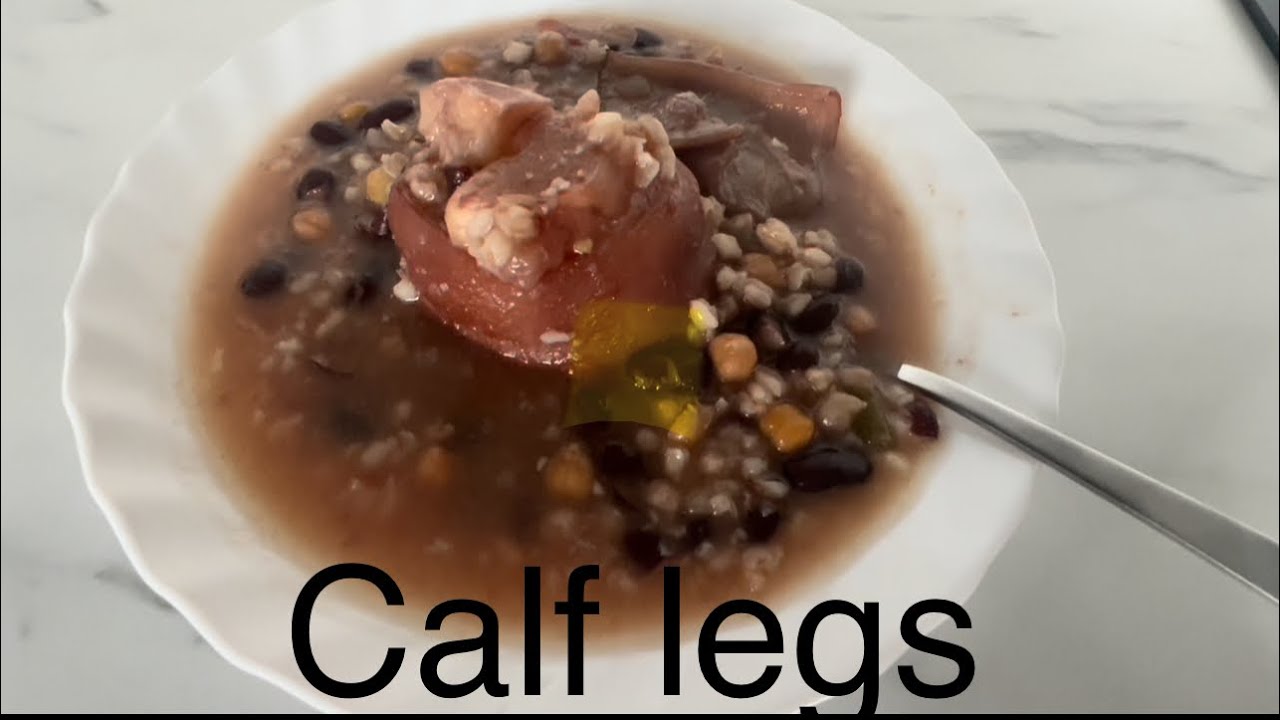 How to cook calf legs طرز تهیه پاچه گوساله - YouTube