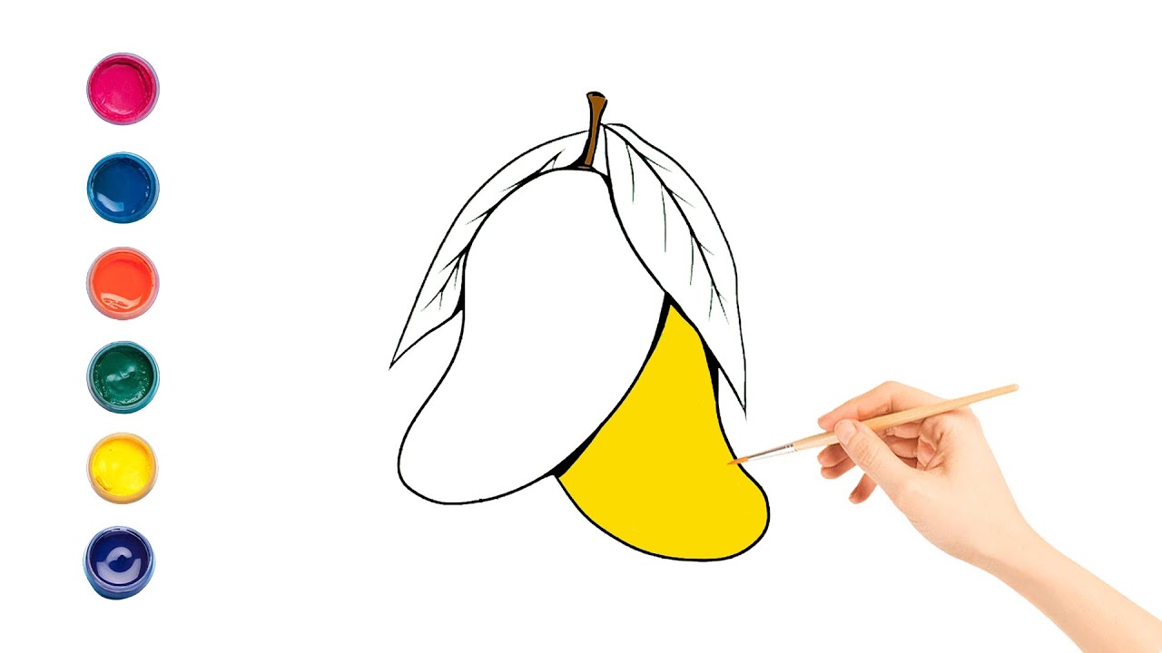 How To Color Mango For kindergarten, toddler and elementary school ...