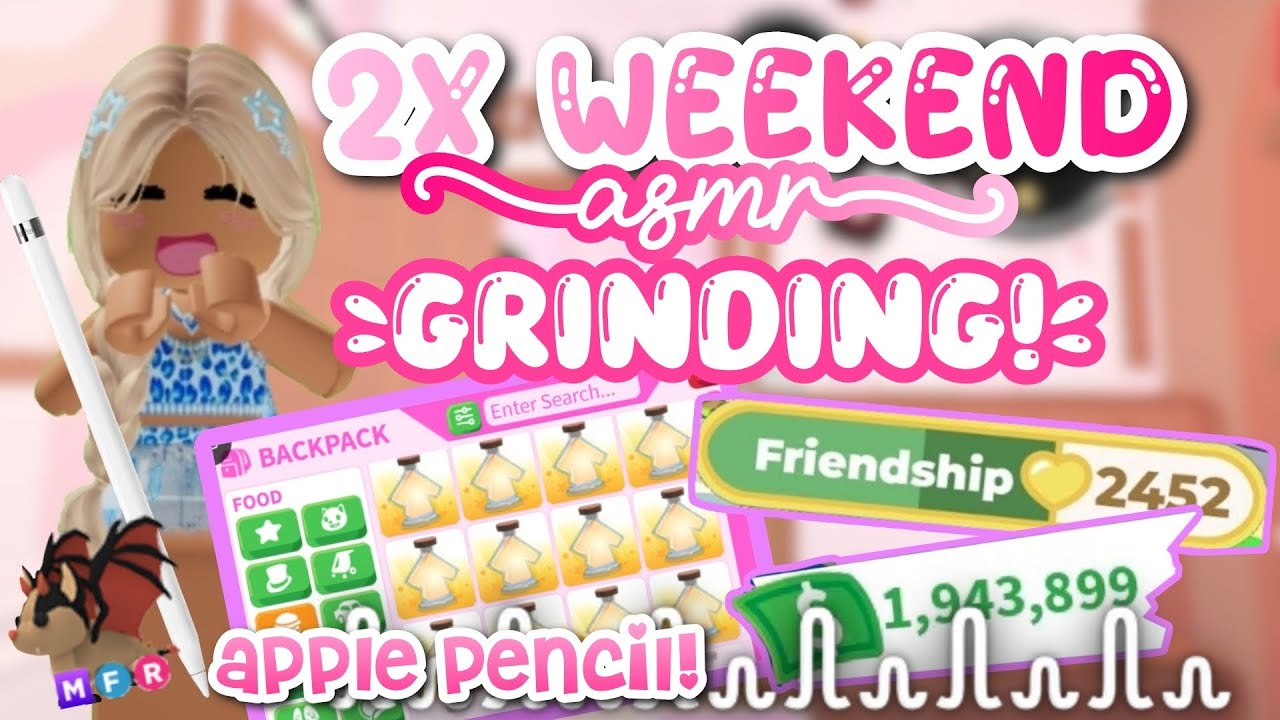 *apple pencil!* 2x WEEKEND ASMR GRINDING gameplay! || part 1! 💝 🎀💖😝 ...