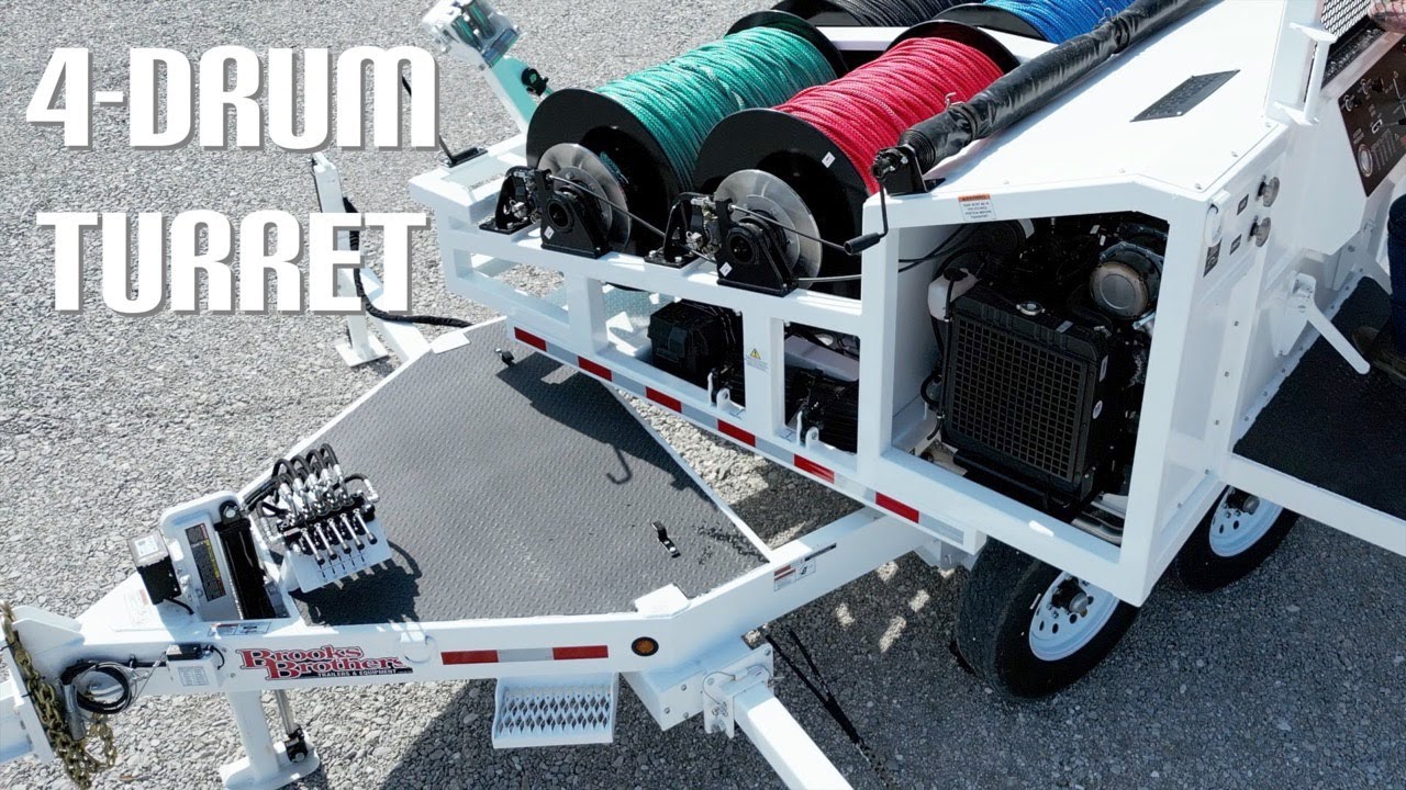 4 Drum Turret Puller - YouTube