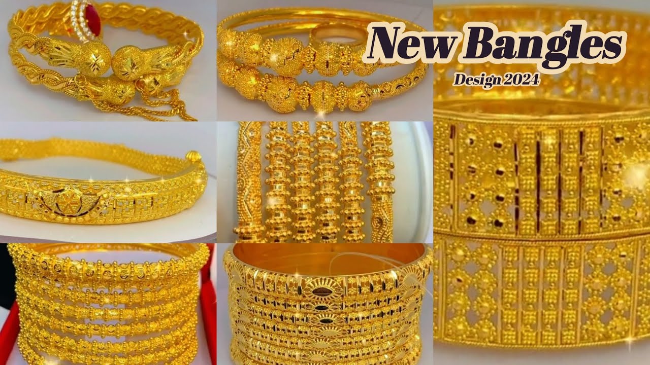 Gold Bangles Design 2024 | Latest Gold Bangles Design 2024 | Daily Use ...