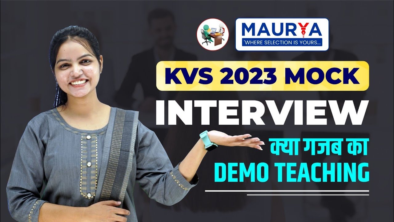 KVS Demo Teaching l #kvs #prt #mock #interview #english #poem # ...