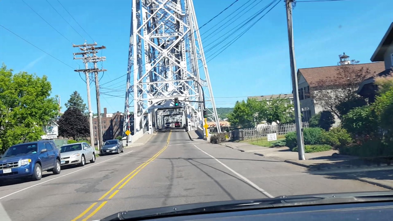 Crossing Superior lift bridge, Duluth, MN - YouTube