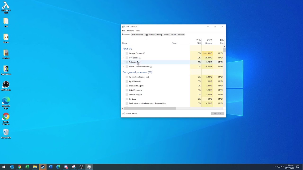 End Task Using Task Manager Windows 10 - YouTube