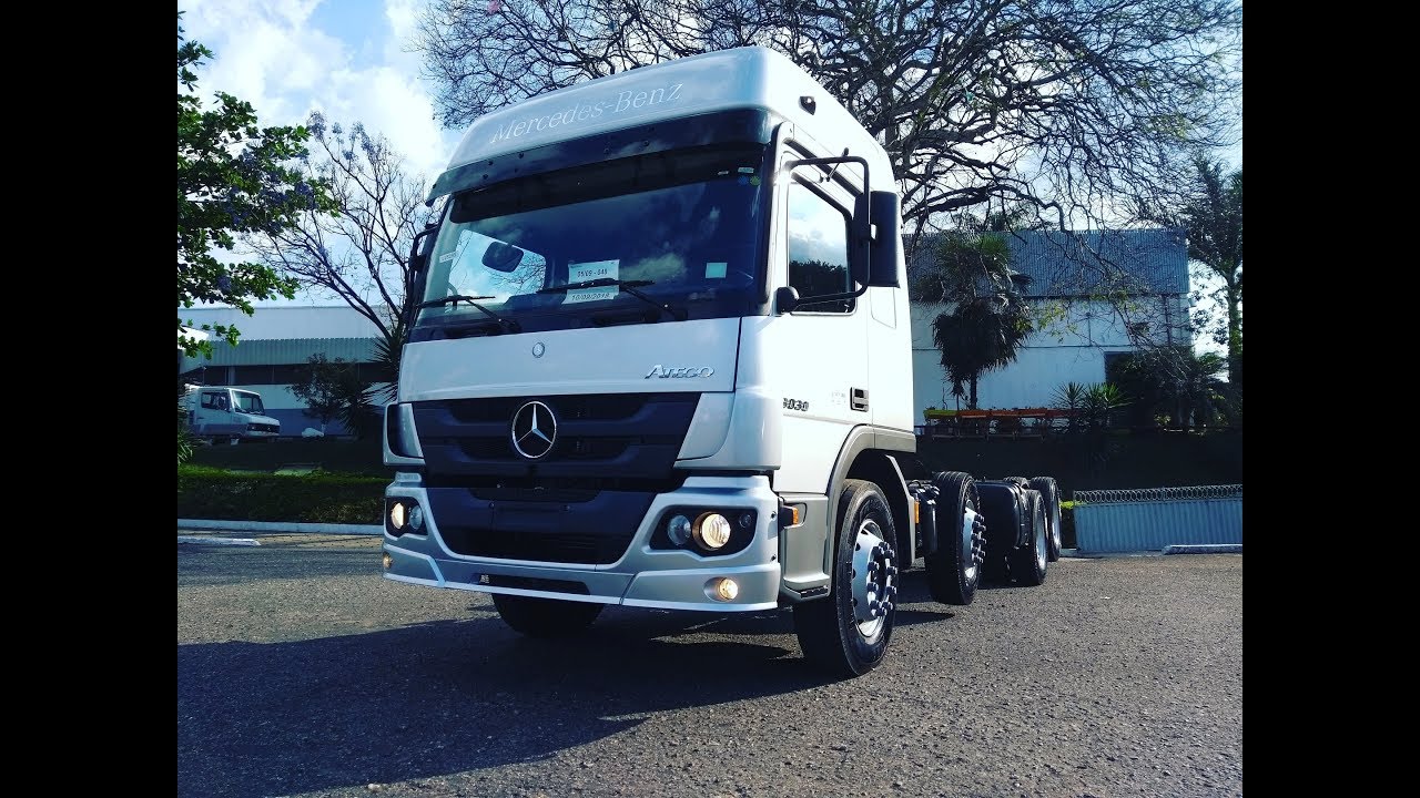 NOVO ATEGO 3030 8X2 MERCEDES-BENZ - PRATA METALICO - YouTube
