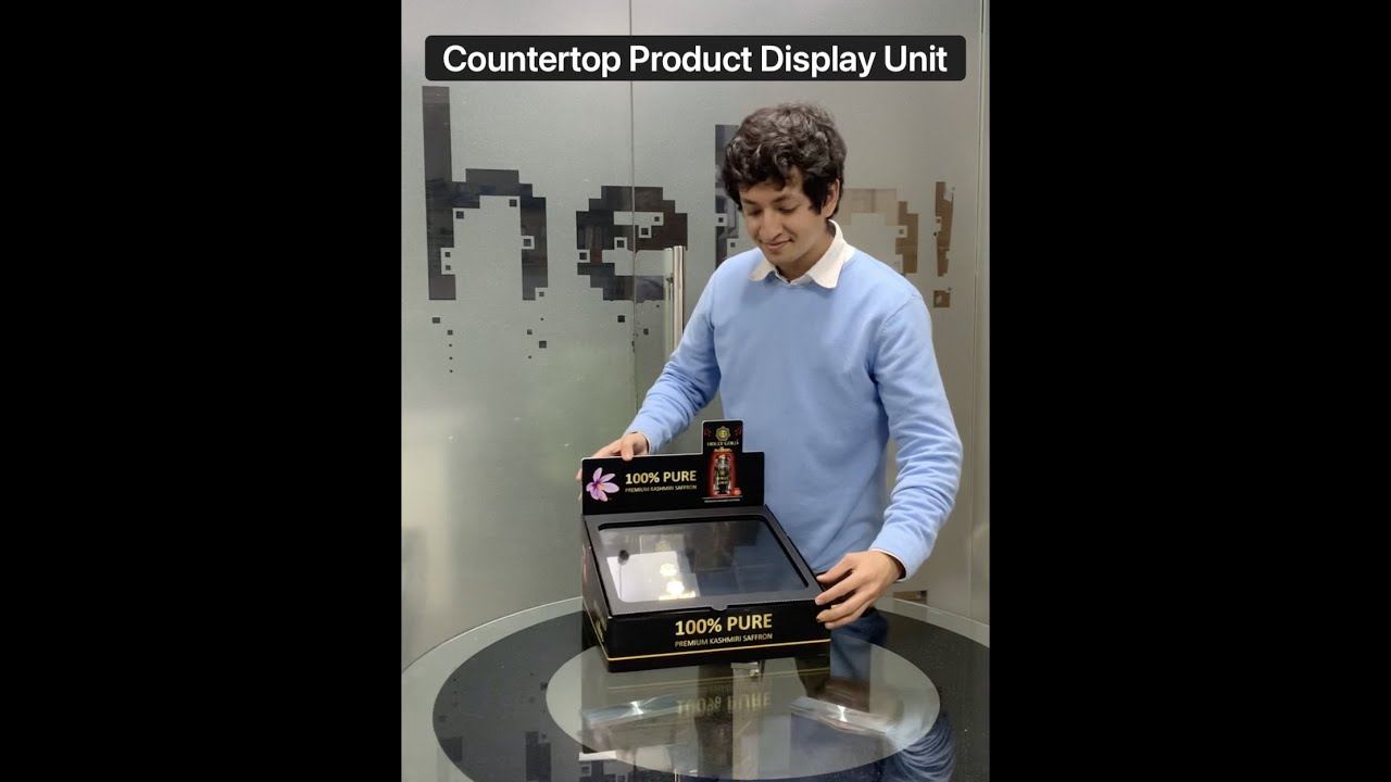 Transparent Counter Top Product Display Unit - Ships flat, Instant ...