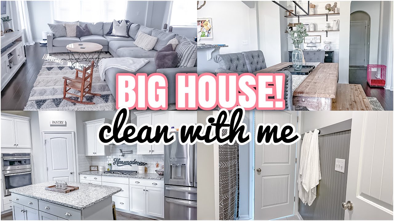 BIG HOUSE CLEAN WITH ME | SPEED CLEANING | REAL LIFE MESS - YouTube