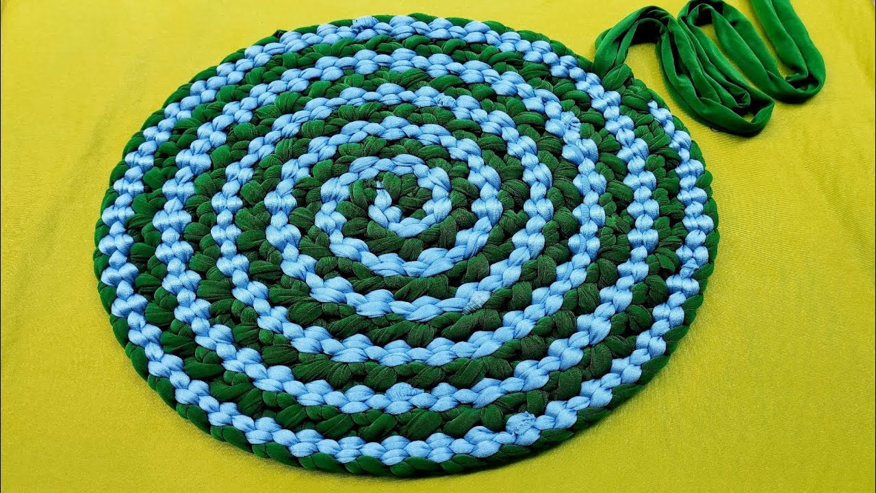 Super easy homemade doormat idea, Doormat idea with old clothes, paydan ...