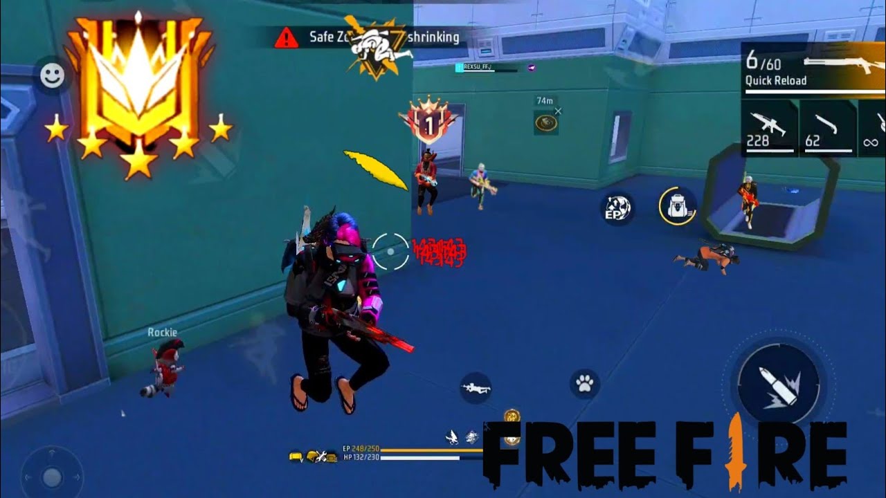 🦇Free Fire Full Gameplay [Solo vs squad] Poco X3 Pro Settings ⚙️90 ...