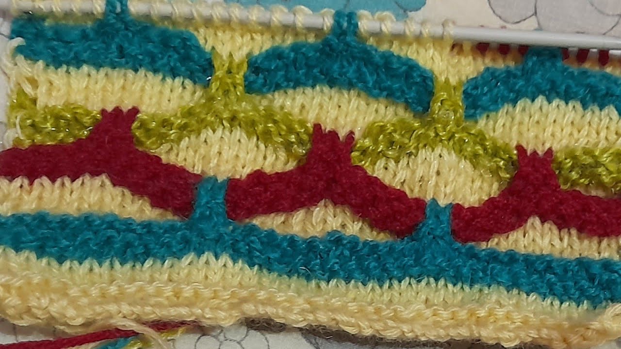 very beautiful multi color knitting pattern for// cardigan//baby ...